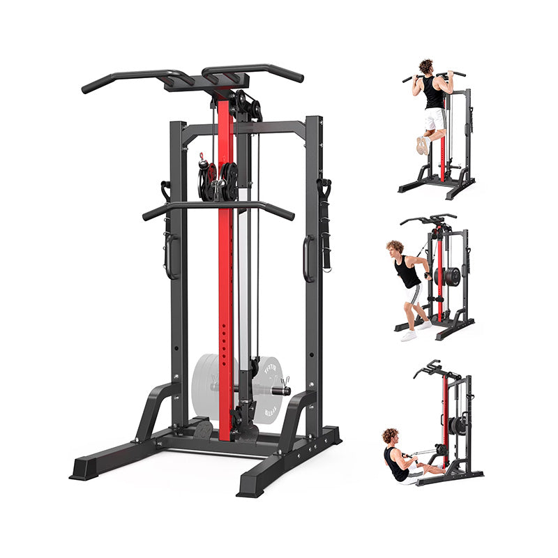 Pooboo Pull Up Bar Power Tower Dip Station – POOBOO