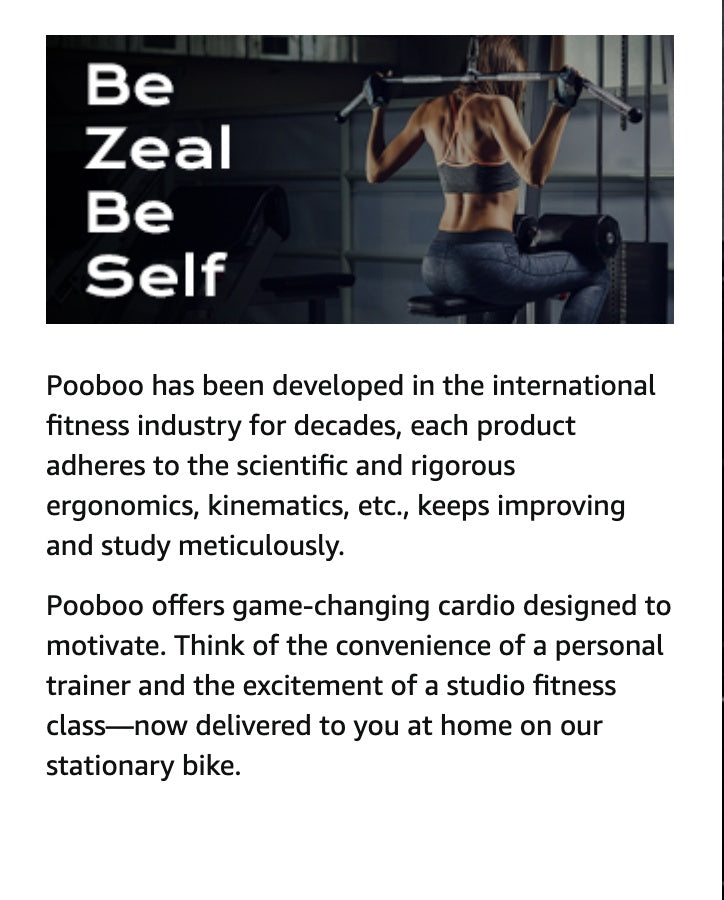 Pooboo exercise bike Burn fat fast and strengthen your heart – POOBOO